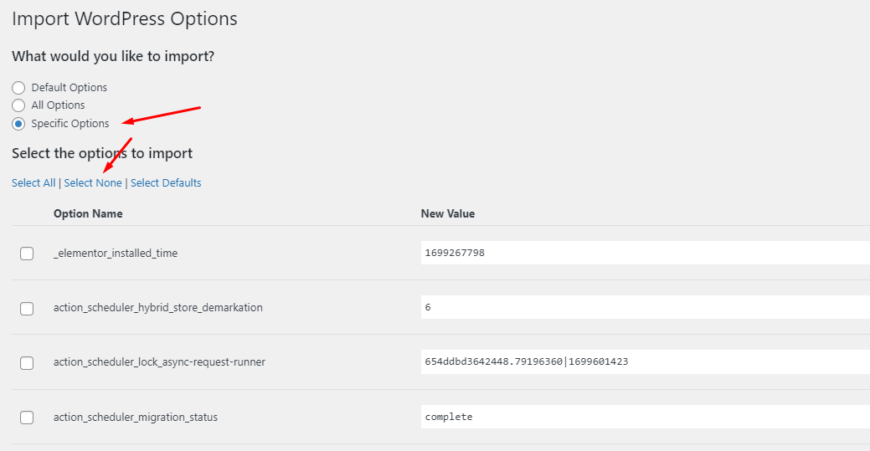 Export/Import Endpoints/Order Columns & Actions/Settings - SysBasics